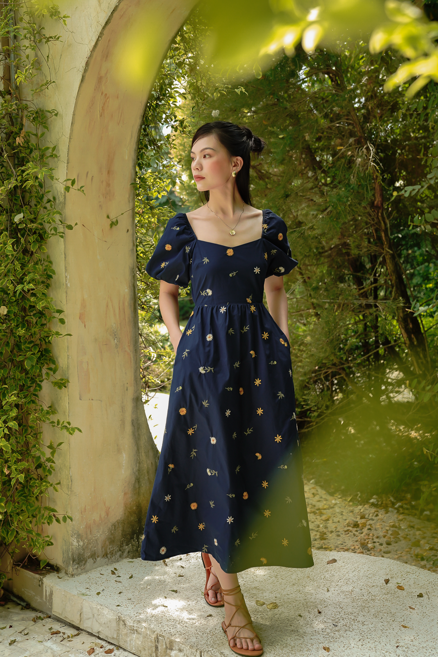 MATILDA EMBROIDERY FLORAL DRESS | Danity Roses